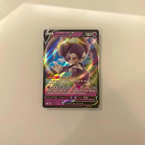 Pokemon | Toys | Indeedeev Indeedee V Pokmon Card | Poshmark